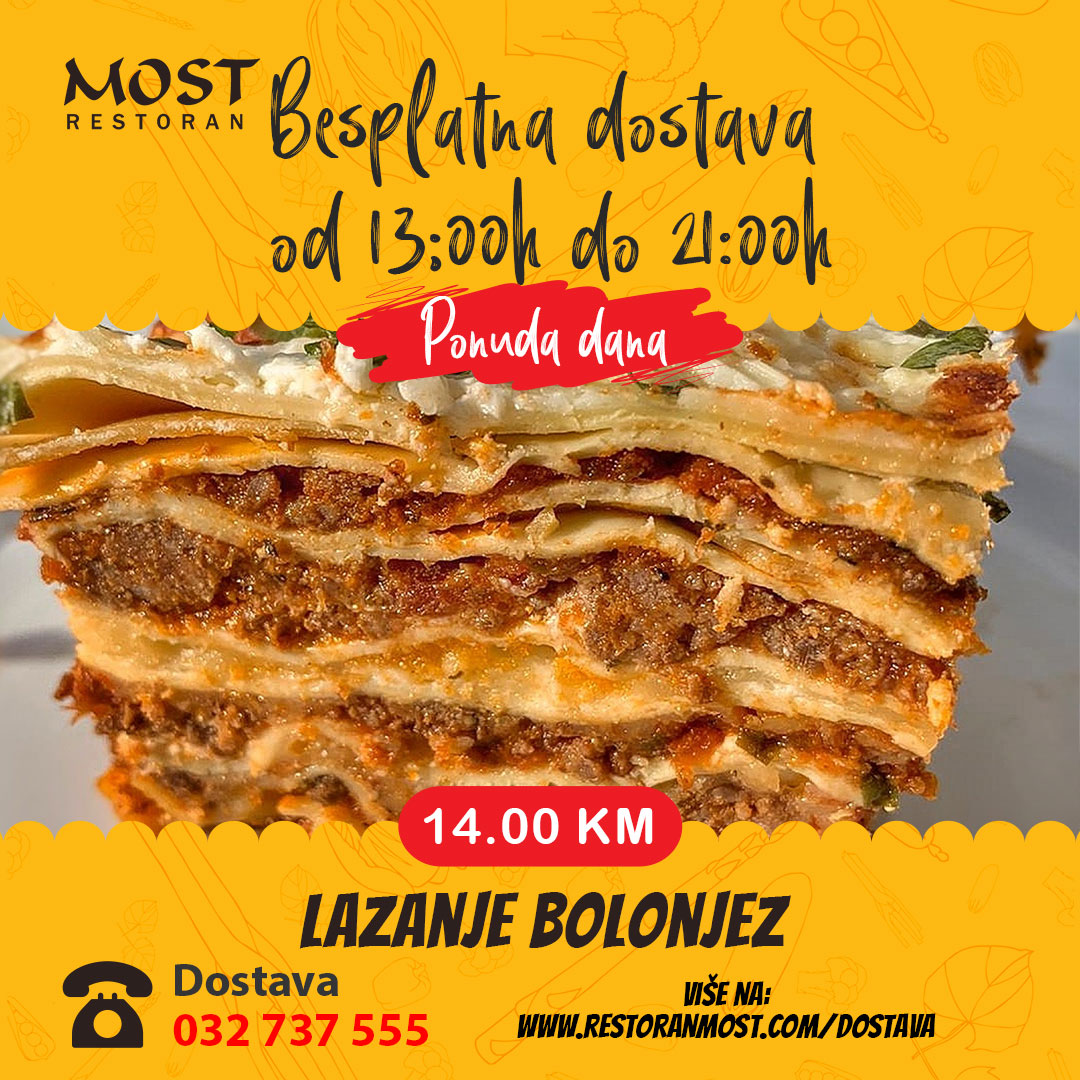 Dostava Hrane Visoko | Restoran Most - Brza Dostava | 032 737-555